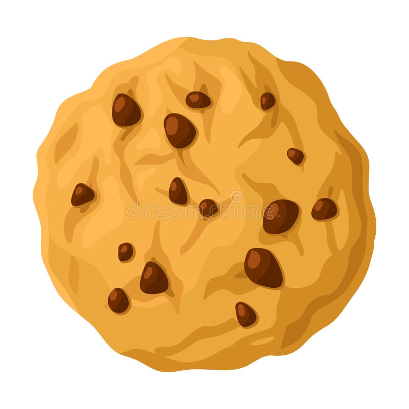 Cookies with Crumbs Vector Icon.Cartoon Vector Icon Isolated on White ...