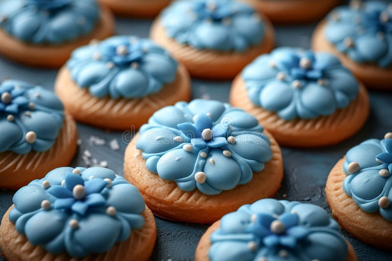 Cookies Decorated with Icing in a Vintage Quilt Pattern in Shades of ...