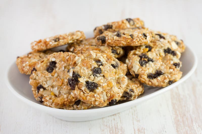 Cookies on dish stock photo. Image of biscuit, baked - 30505164