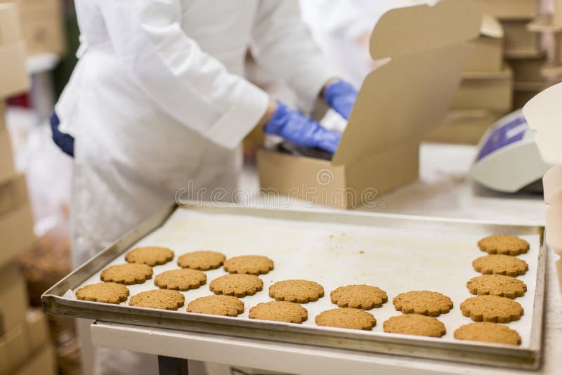 Cookies factory stock photo. Image of sweet, hygiene - 30521806