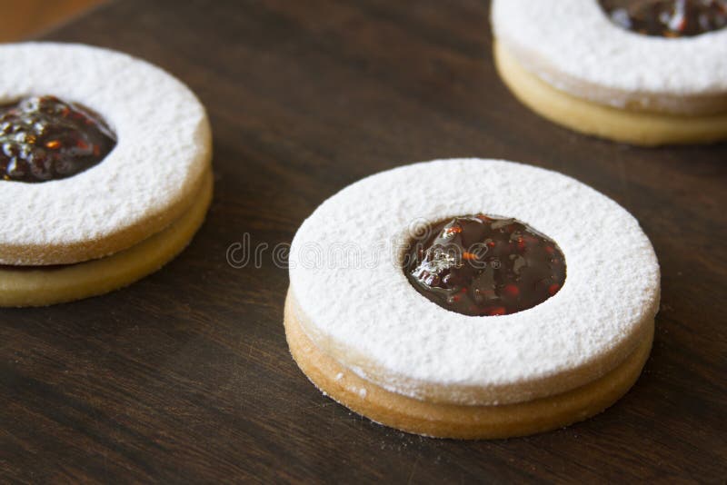 Stuffed cookies stock image. Image of marmalade, round - 101667229