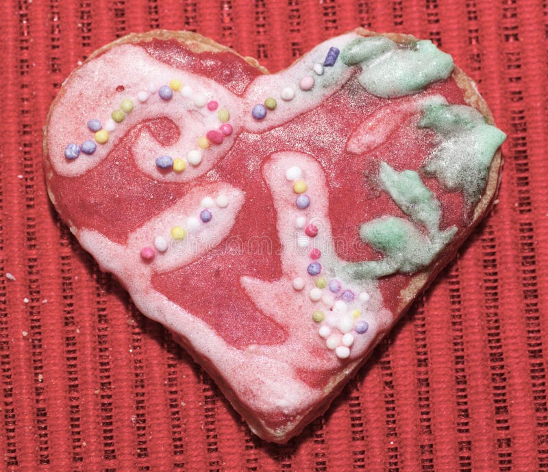 Cookies hearts love. stock image. Image of celebration - 48436615
