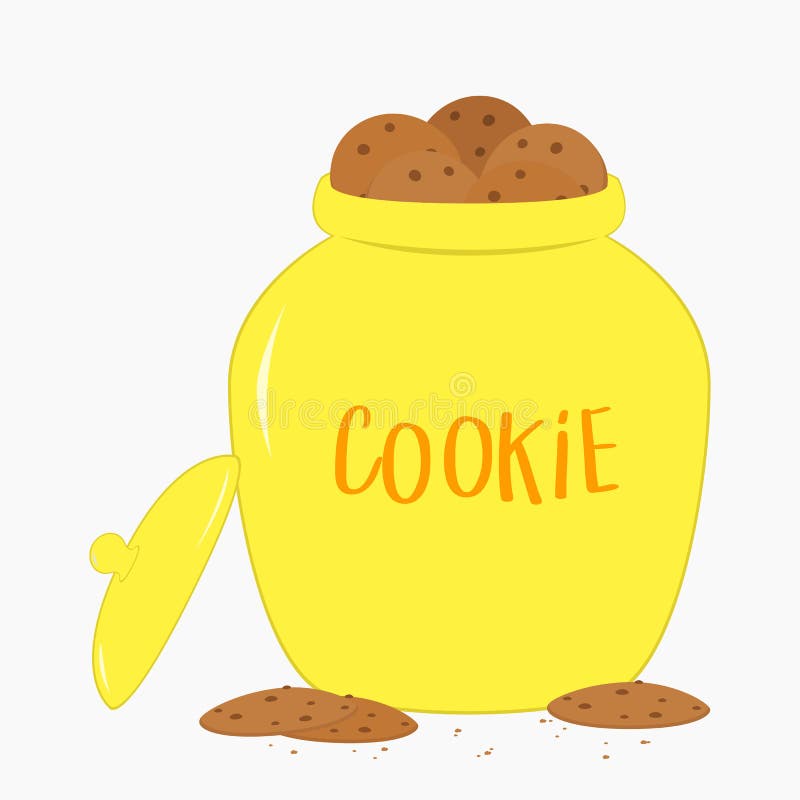 Big Yellow Cookie Jar Vector Stock Illustrations – 1 Big Yellow Cookie ...