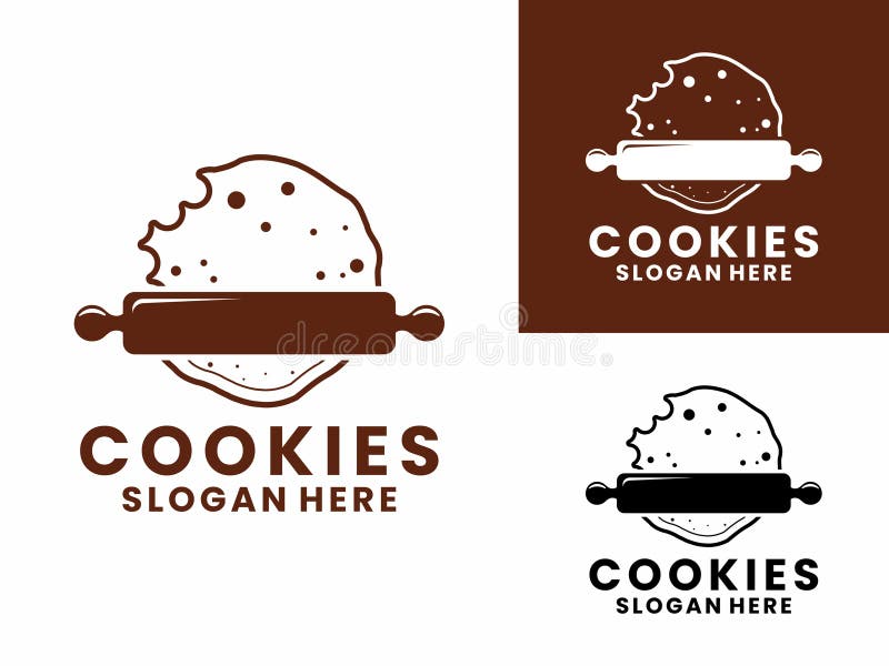 Cookies Logo Design Vector Template. Cookies with Manual Bread Grinder ...