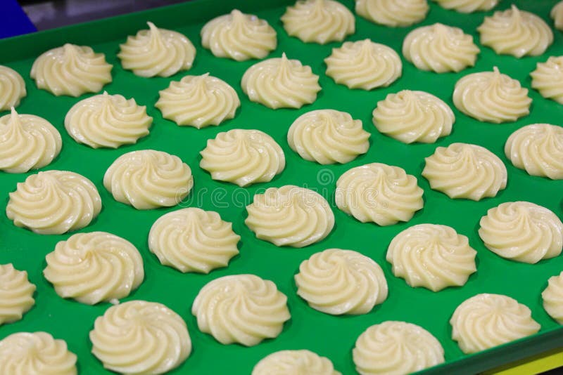 Cookies making stock image. Image of bread, conveyor - 53476469