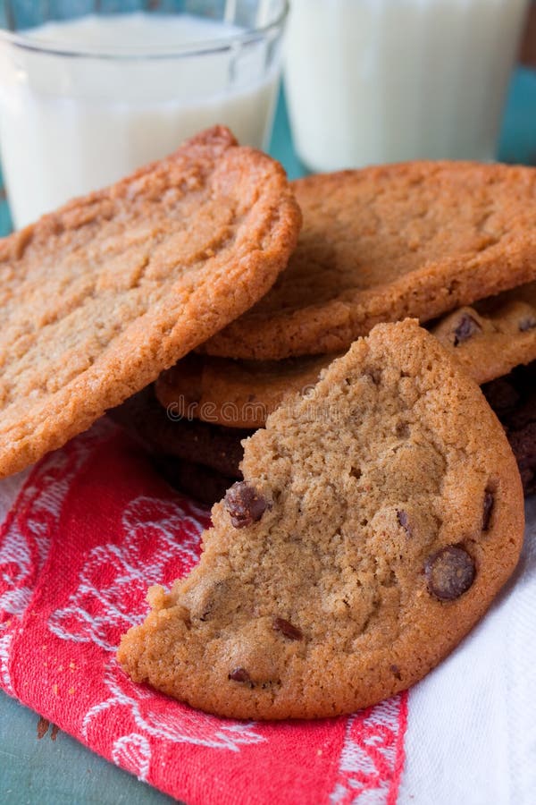 Cookies and milk stock photo. Image of biscuits, chocolate - 13384362
