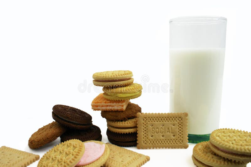 Cookies and Milk stock image. Image of savory, refreshment - 627699