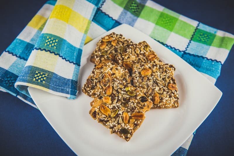 Cookies with nuts stock image. Image of design, fresh - 70147023