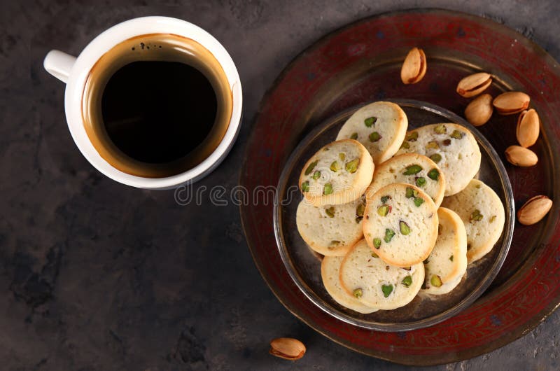 Cookies with Nuts Pistachio Sweets Stock Image - Image of cookie, food ...