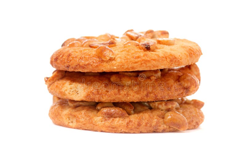 Cookies with nuts stock image. Image of crisp, group - 105121789