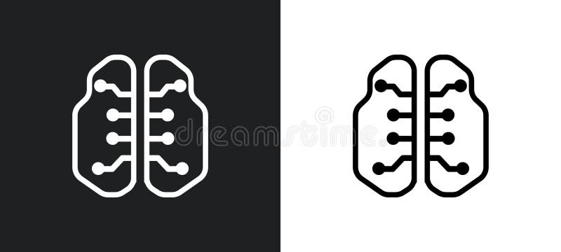Cookies Outline Icon in White and Black Colors. Cookies Flat Vector ...