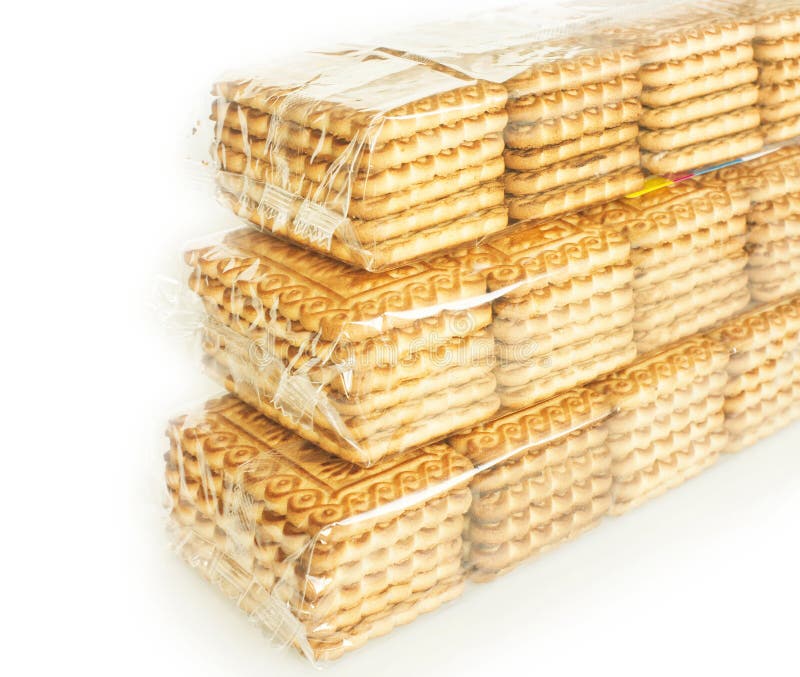 Individually Packed Biscuits Stock Image - Image of taste, flour: 2498529