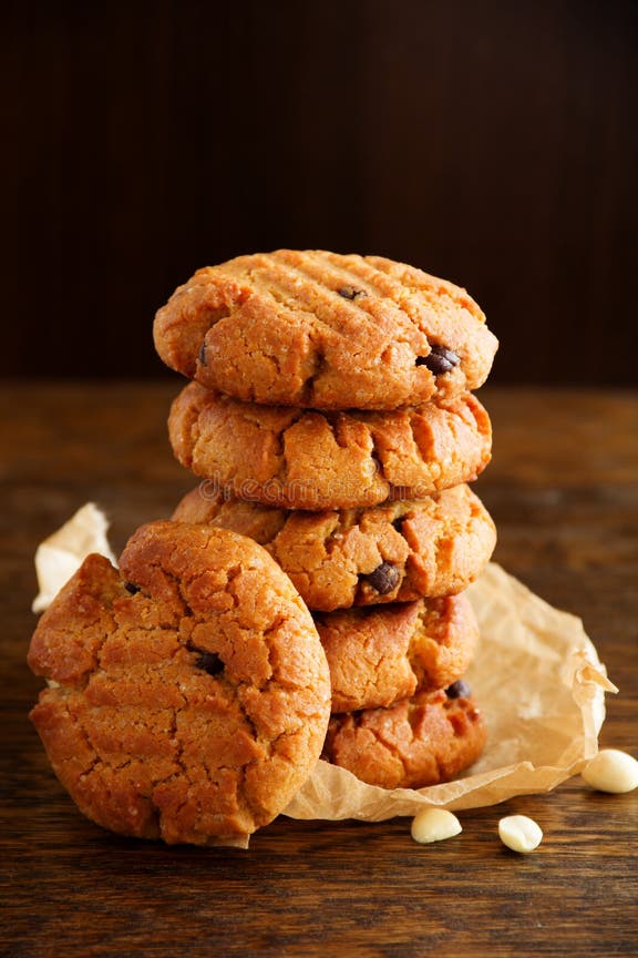 Cookies with peanuts stock image. Image of bakery, dessert - 47937849