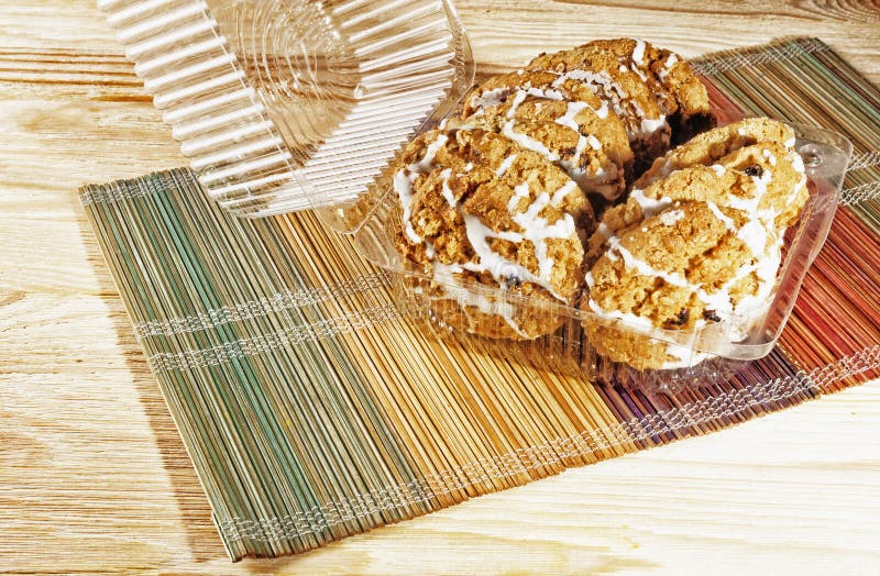 Cookies in a plastic bag stock photo. Image of gift, bakery - 93281516