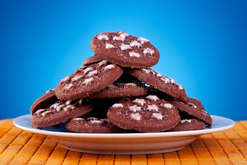 Cookies on plate stock photo. Image of raisin, food, treat - 22844056
