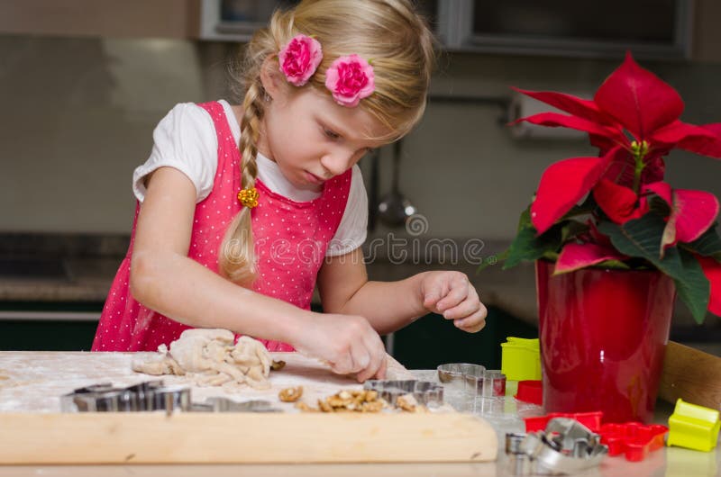 Cookies Preparation in the Kitchen Stock Photo - Image of preparation ...