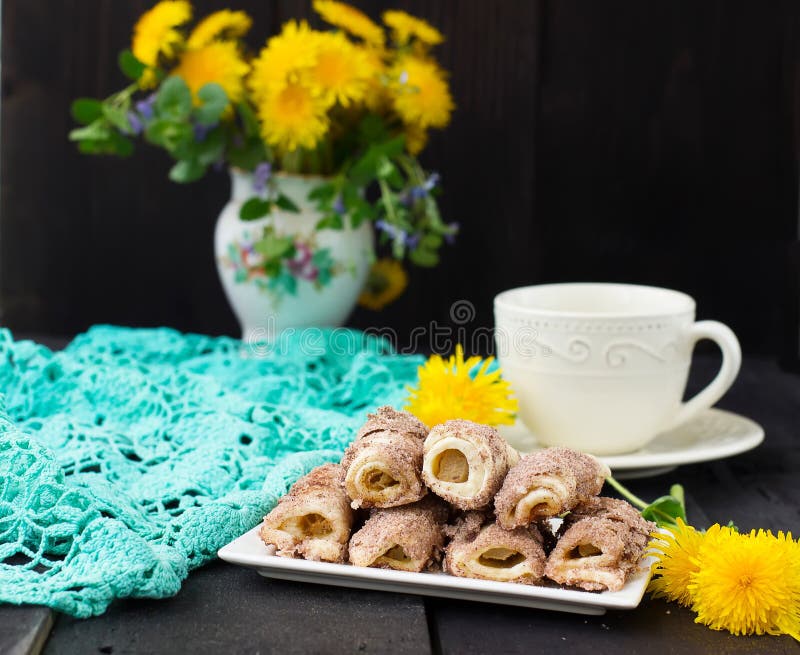 Rhubarb Cake Rolls Stock Photos - Free & Royalty-Free Stock Photos from ...