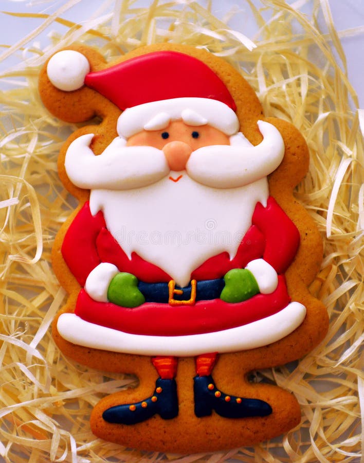 Cookies Santa Claus stock photo. Image of season, cookie - 84923666