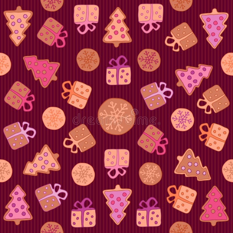Cookies seamless pattern stock vector. Illustration of cookie - 35579168