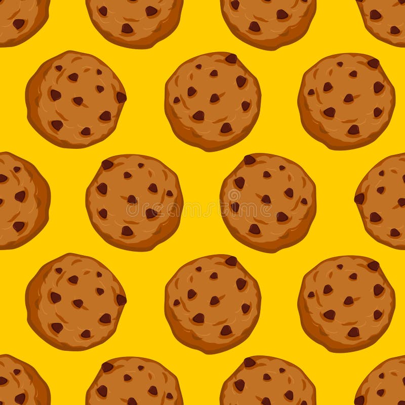 Cookies Seamless Pattern. Pastry Background. Food Ornament Stock Vector ...