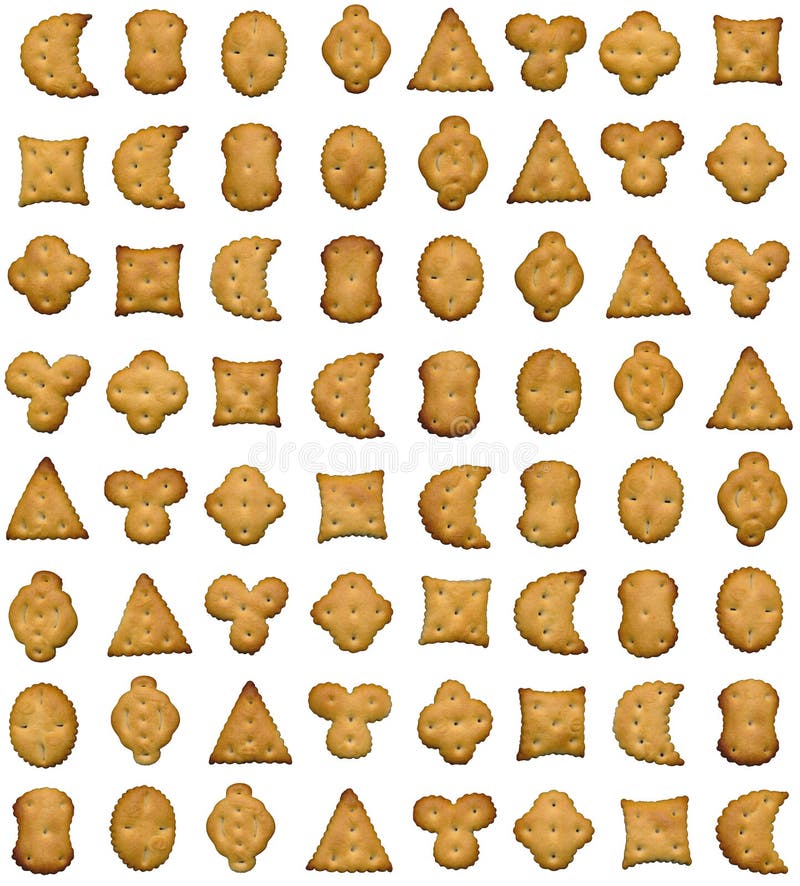 Cookies Seamless Pattern on White Background Stock Photo - Image of ...