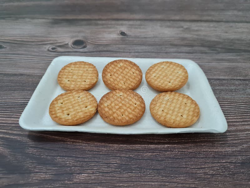 Cookies in the Shape of a Circle Made from Flour and Other Ingredients ...