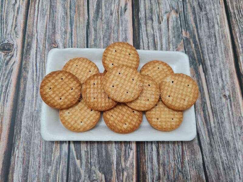 Cookies in the Shape of a Circle Made from Flour and Other Ingredients ...