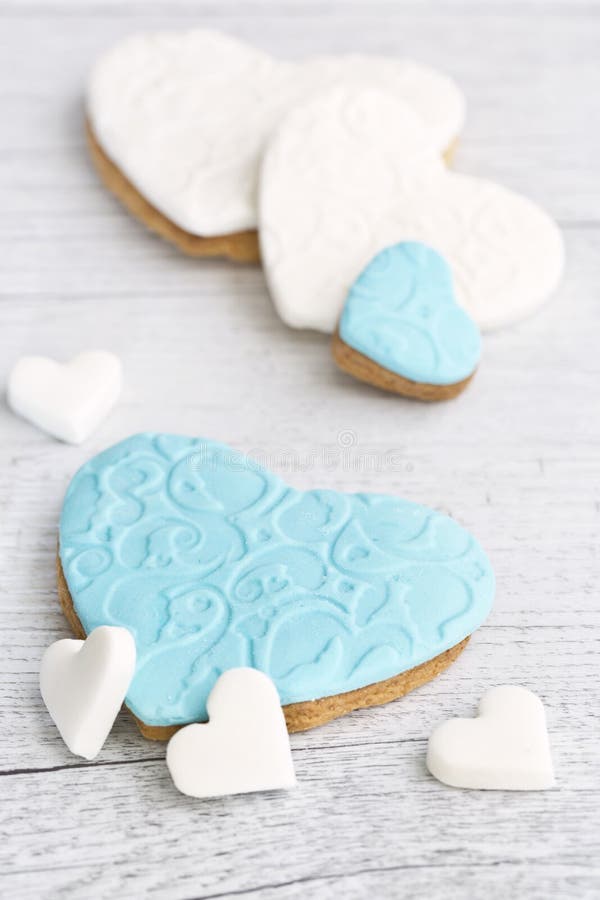 Cookies stock image. Image of heart, flowers, range, pastry - 39196185