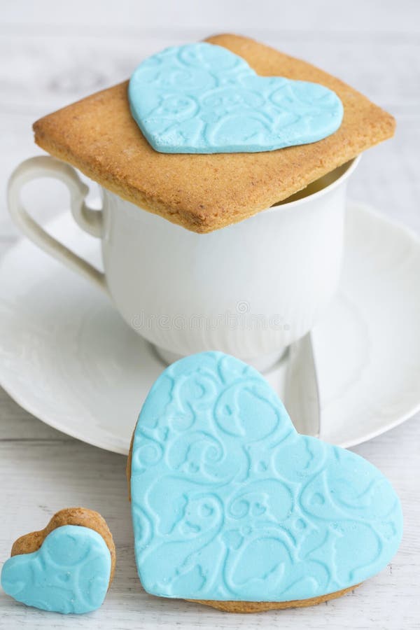 Cookies stock image. Image of heart, flowers, range, pastry - 39196185