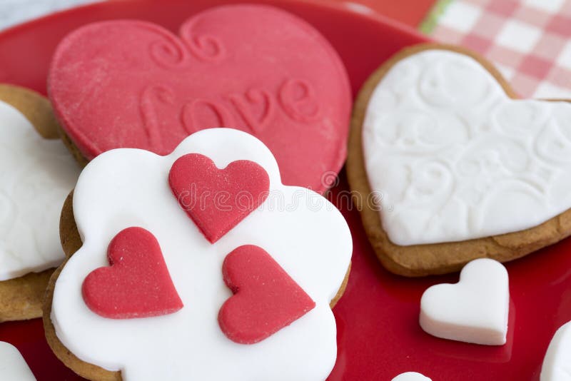 Cookies stock image. Image of heart, flowers, range, pastry - 39196185