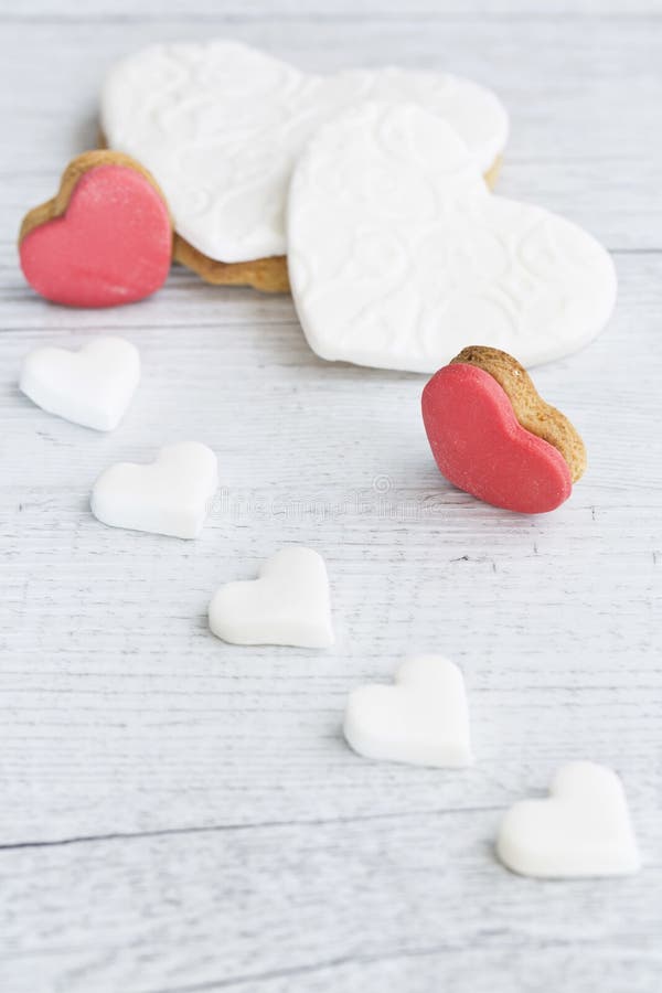 Cookies stock image. Image of heart, flowers, range, pastry - 39196185