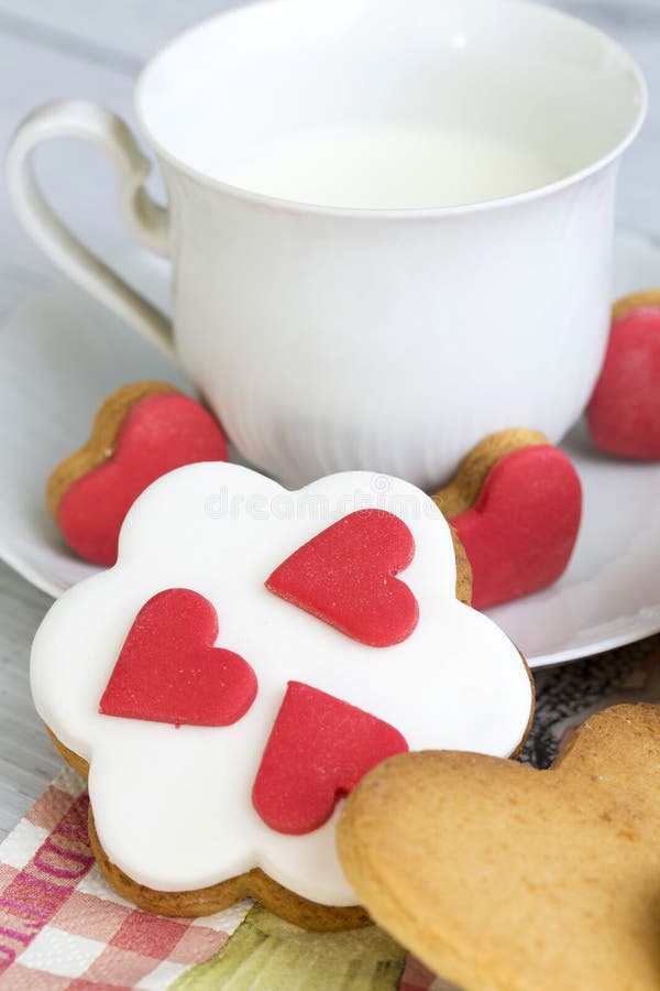 Cookies stock image. Image of heart, flowers, range, pastry - 39196185