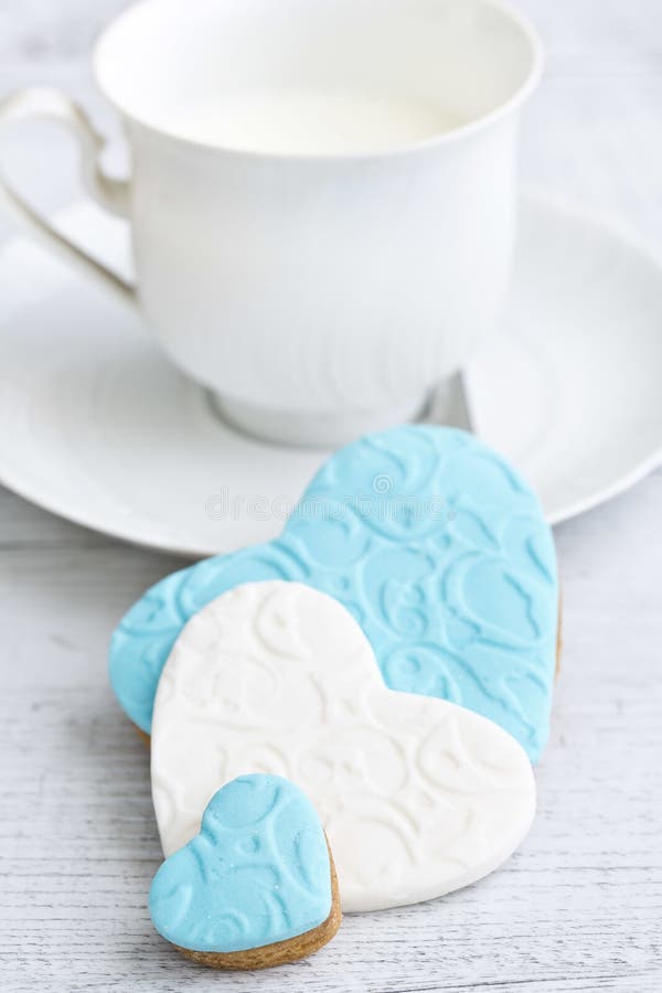 Cookies stock image. Image of heart, flowers, range, pastry - 39196185