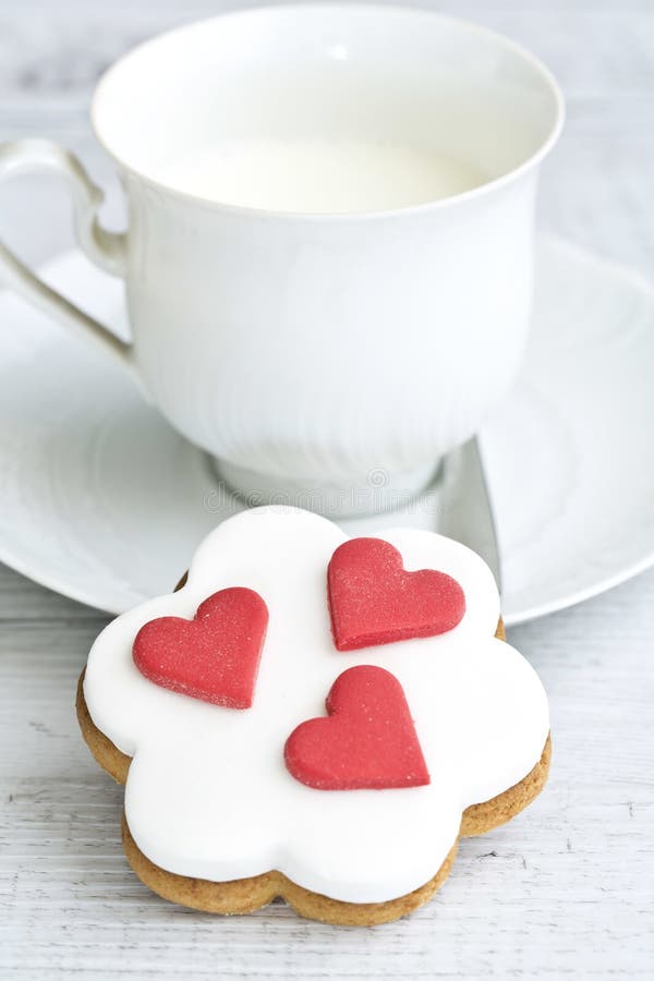Cookies stock image. Image of heart, flowers, range, pastry - 39196185