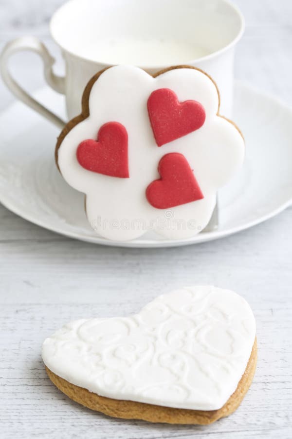 Cookies stock image. Image of heart, flowers, range, pastry - 39196185