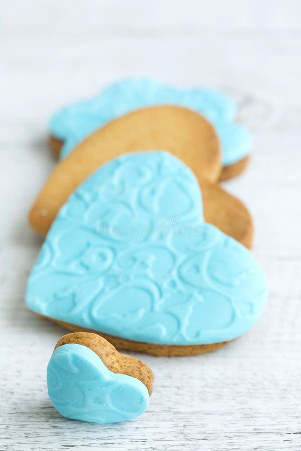 Cookies stock image. Image of heart, flowers, range, pastry - 39196185