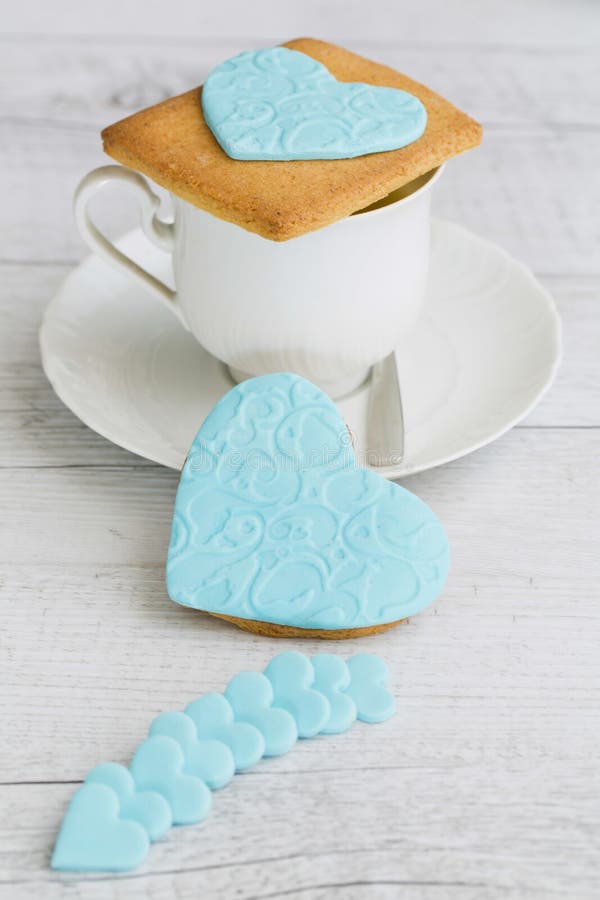 Cookies stock image. Image of heart, flowers, range, pastry - 39196185