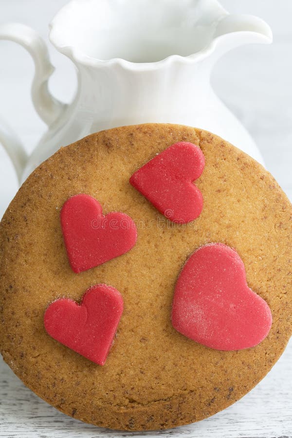 Cookies stock image. Image of heart, flowers, range, pastry - 39196185
