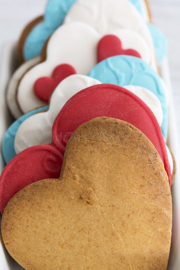 Cookies stock image. Image of heart, flowers, range, pastry - 39196185
