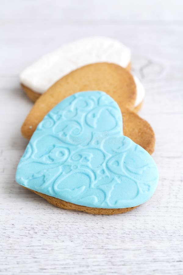 Cookies stock image. Image of heart, flowers, range, pastry - 39196185