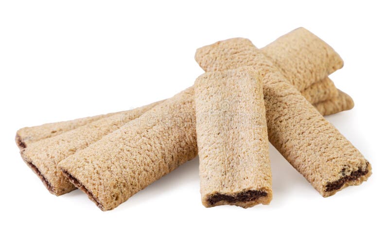 Cookies Sticks Stuffing White Background Isolated Stock Photos - Free ...