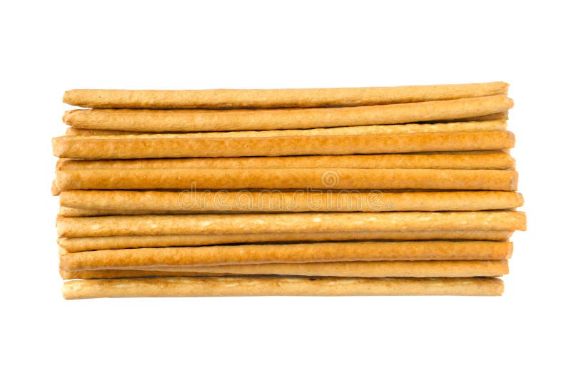Cookies Straws Isolated on a White Background. Stock Photo - Image of ...