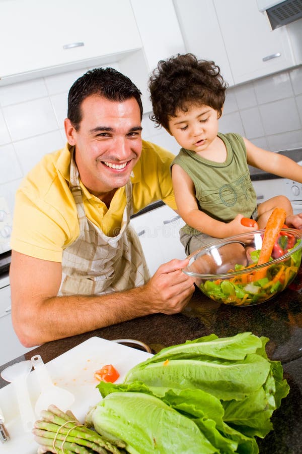 Cooking stock image. Image of green, fatherhood, carrot - 12823583