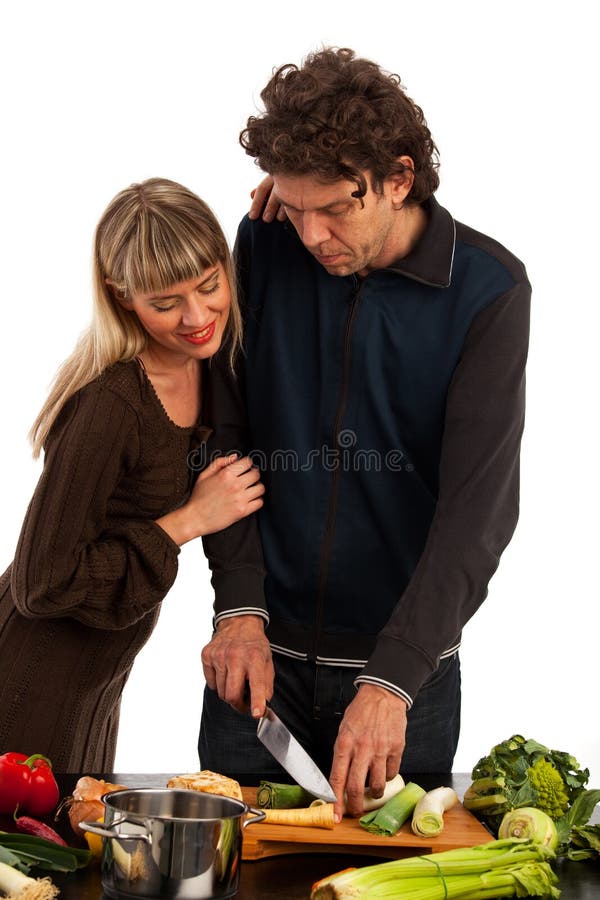 Cooking stock image. Image of cheerful, indoors, happiness - 13407229