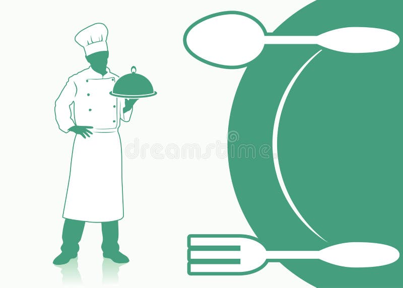 Cooking Background with Chef Stock Vector - Illustration of character ...