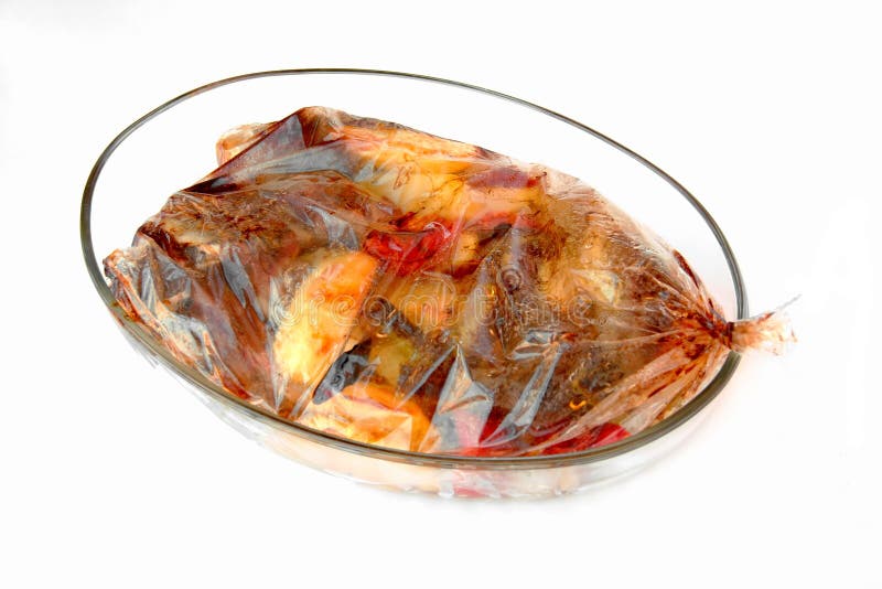 Cooking Bag Filled with Hot Roast Stock Photo - Image of lamb, cooking ...