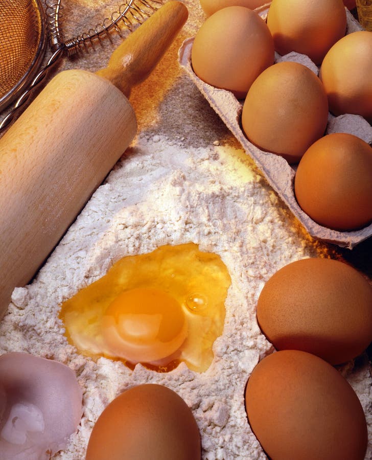 Cooking - Baking - Cake Making Ingedients Stock Image - Image of ...