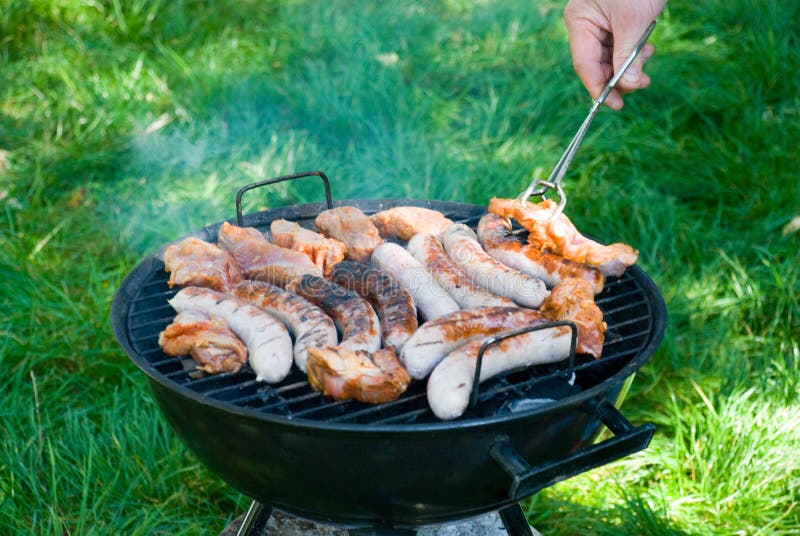 Cooking barbecue stock image. Image of hotdog, marks, grilling - 3447549
