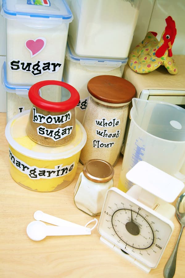 Basic Ingredients For Baking Stock Photo - Image of kitchen, fresh ...