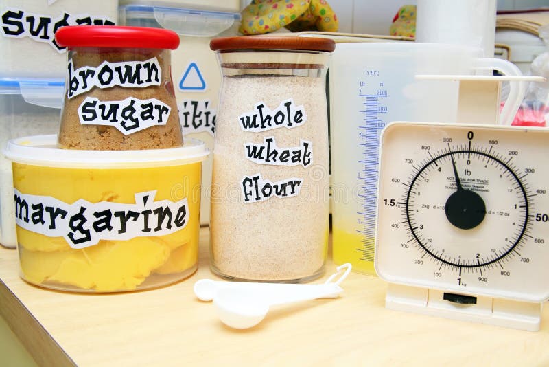 Basic Ingredients For Baking Stock Photo - Image of kitchen, fresh ...